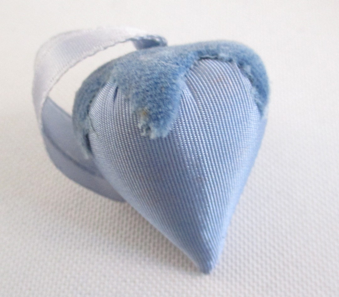 Vintage Blue Strawberry Needle Emery Velvet Cap - Etsy