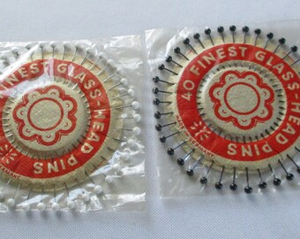 Black Head Pins - Etsy