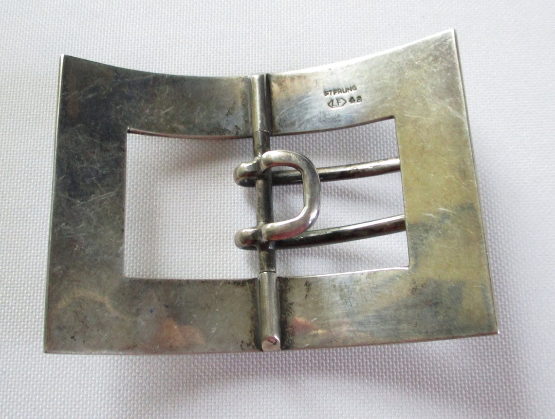 Vintage Belt Buckle Sterling Silver La Secla, Fried & Co. Early 1900s ...