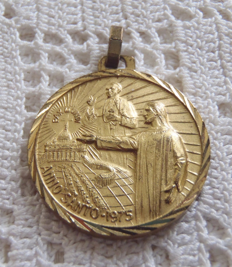 Vintage Medal Porta Santa 1975 Pope Paul VI - Etsy