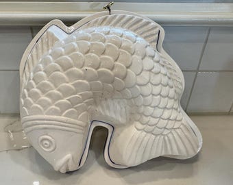 Handmade Ceramic Fish Wall Hanging. - Etsy