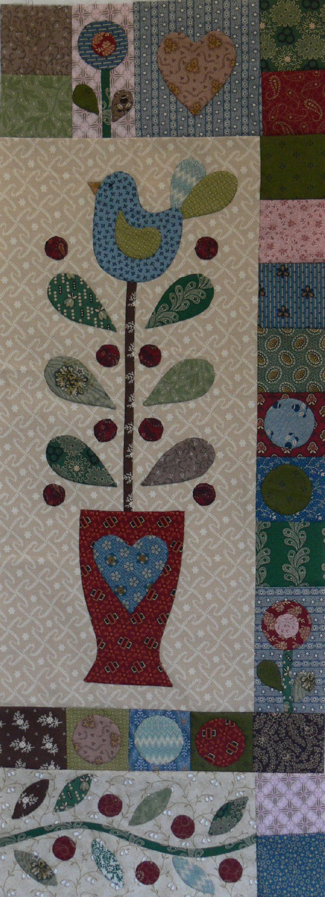 Berries and Bluebirds BOM BLOCK THREE - Etsy