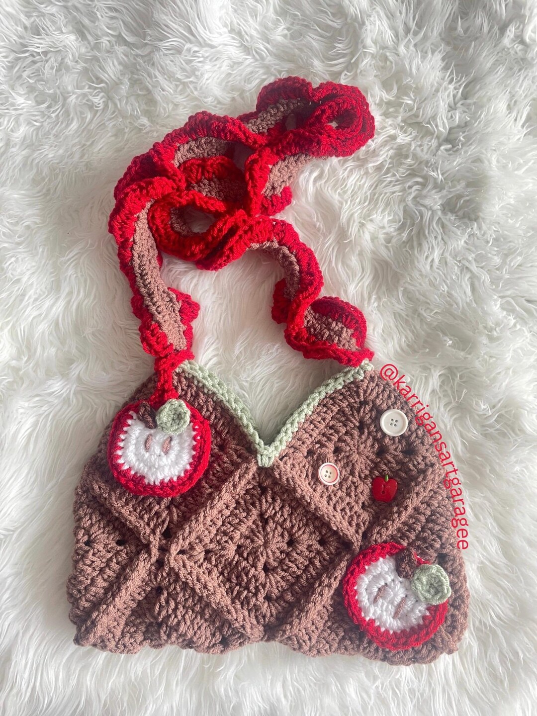 Crochet Apple Orchard Bag - Etsy
