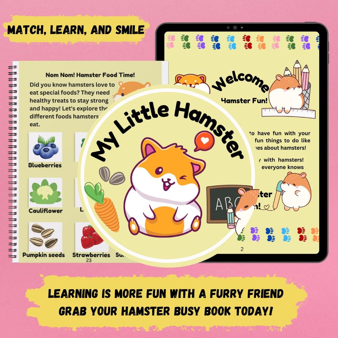 The Hamster Learning Adventure - Etsy