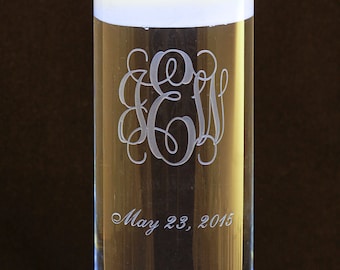 Personalized Wedding Floating Unity Candle and Vase, FREE SHIPPING - Etsy