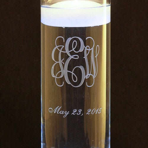 Personalized Wedding Floating Unity Candle and Vase FREE | Etsy