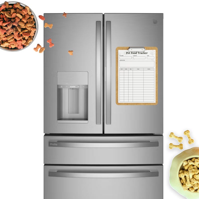 Pet Feeding Tracker Printable | Green | Cat & Dog Food Log | Daily Pet ...