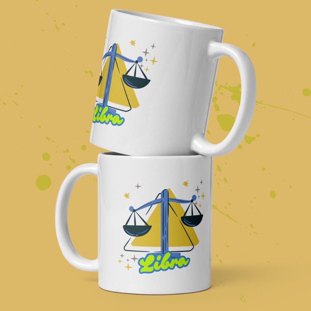 Zodiac Libra Coffee Mug, Fun and Unique Design, Perfect Gift Idea - Etsy