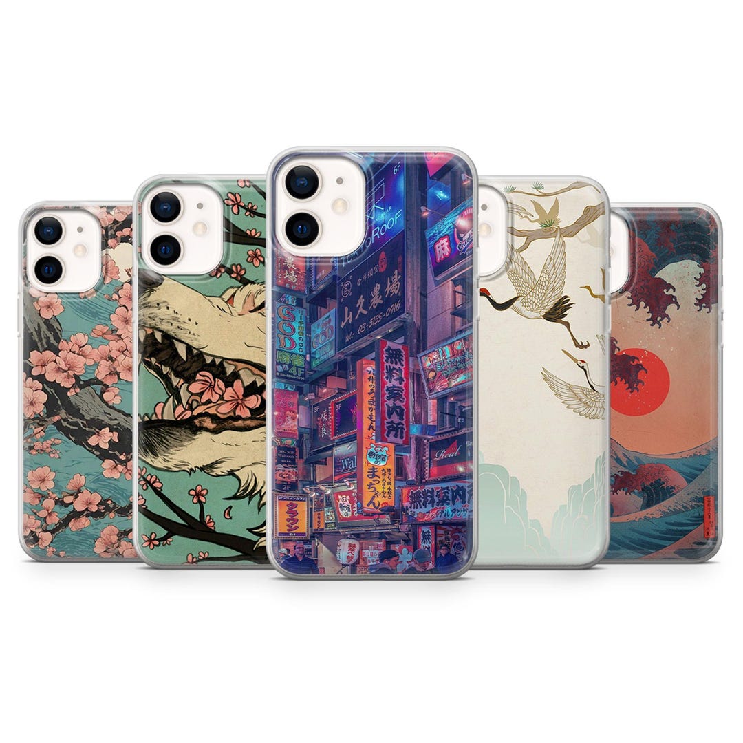 Japanese Phone Case Aesthetic Cool Cover for iPhone 16pro, 15, 14, 13 ...
