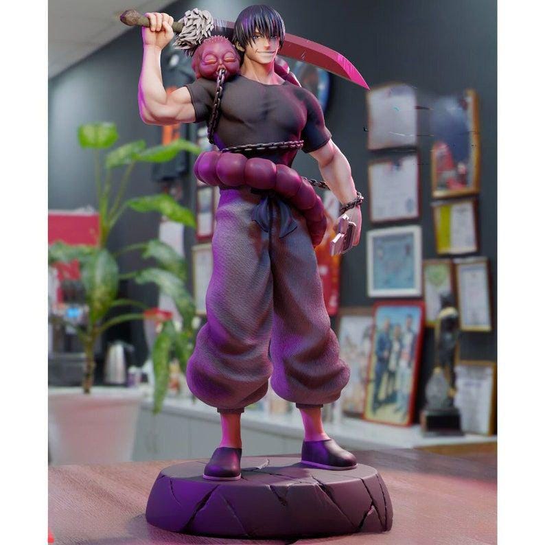 Toji Fushiguro - Jujutsu Kaisen Action Figure Printed in Resin With 3D ...
