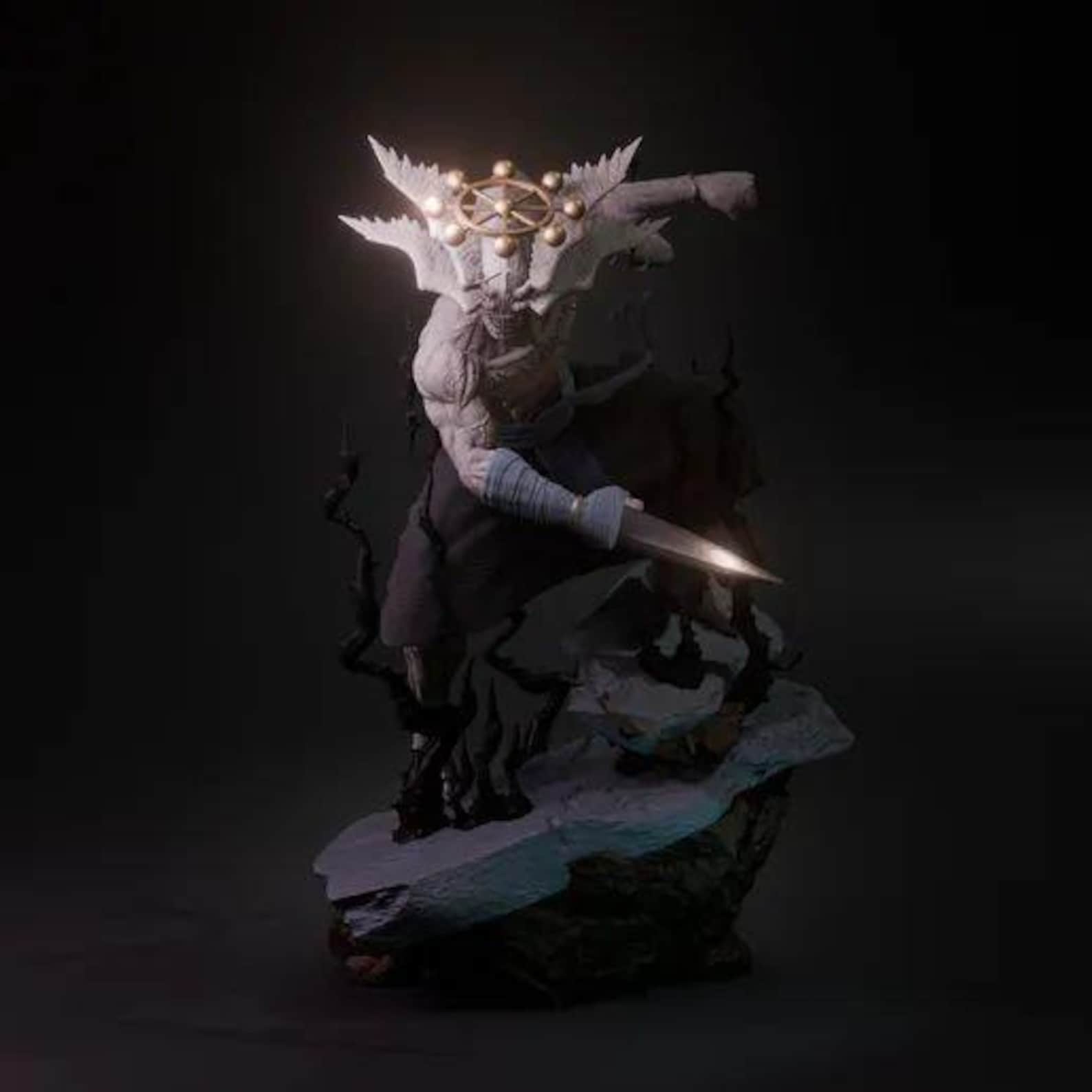 Mahoraga - Jujutsu Kaisen Action Figure Printed in Resin With a 12K 3D ...