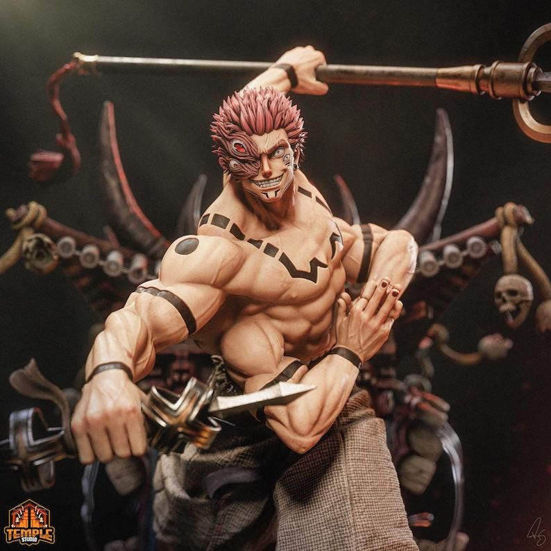 Ryomen Sukuna - Jujutsu Kaisen Action Figure Printed in Resin With 3D ...