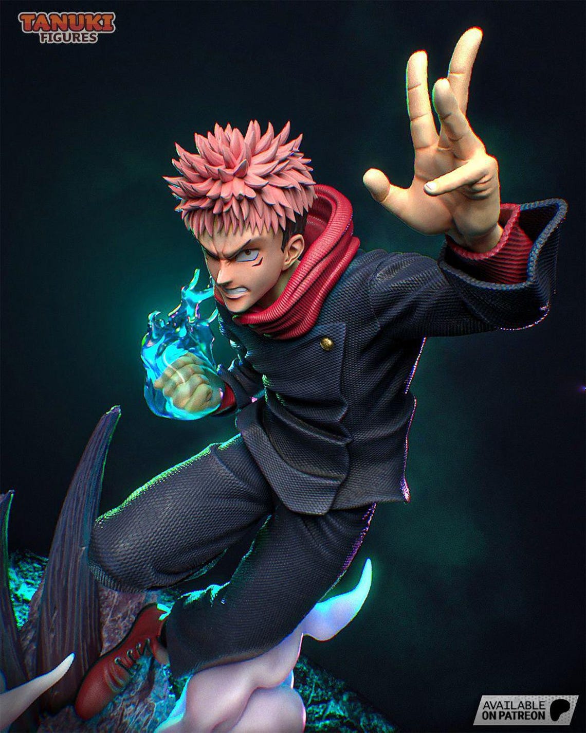 Yuji Itadori - Jujutsu Kaisen Action Figure Printed in Resin With 3D ...