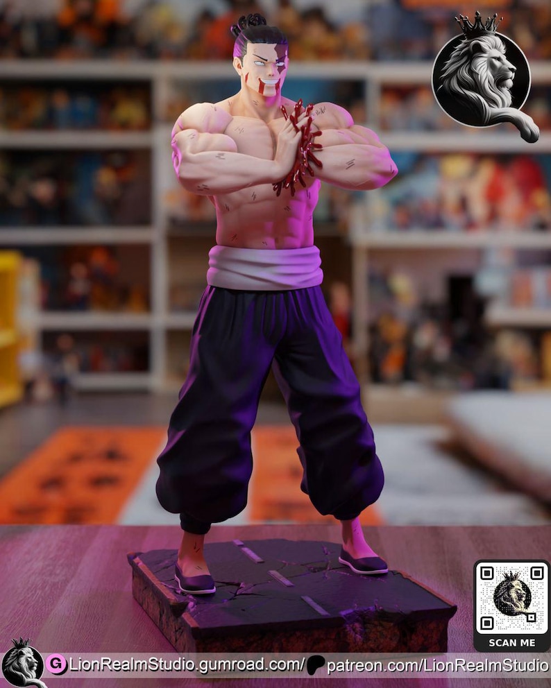 Aoi Todo - Jujutsu Kaisen Action Figure Printed in Resin With 3D ...