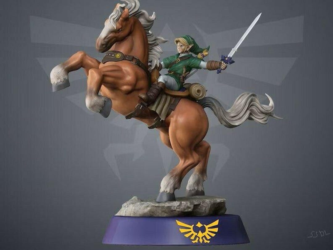 Link & Epona - the Legend of Zelda Action Figure Printed in Resin With ...