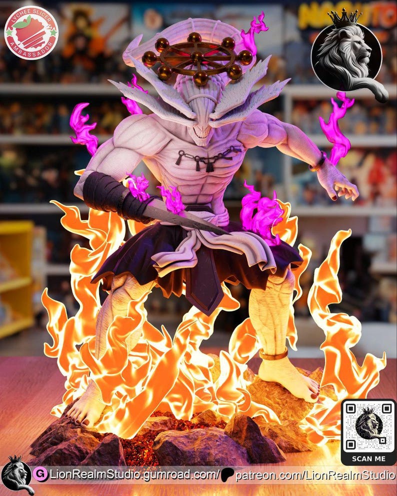 Mahoraga - Jujutsu Kaisen Action Figure Printed in Resin With 3D ...