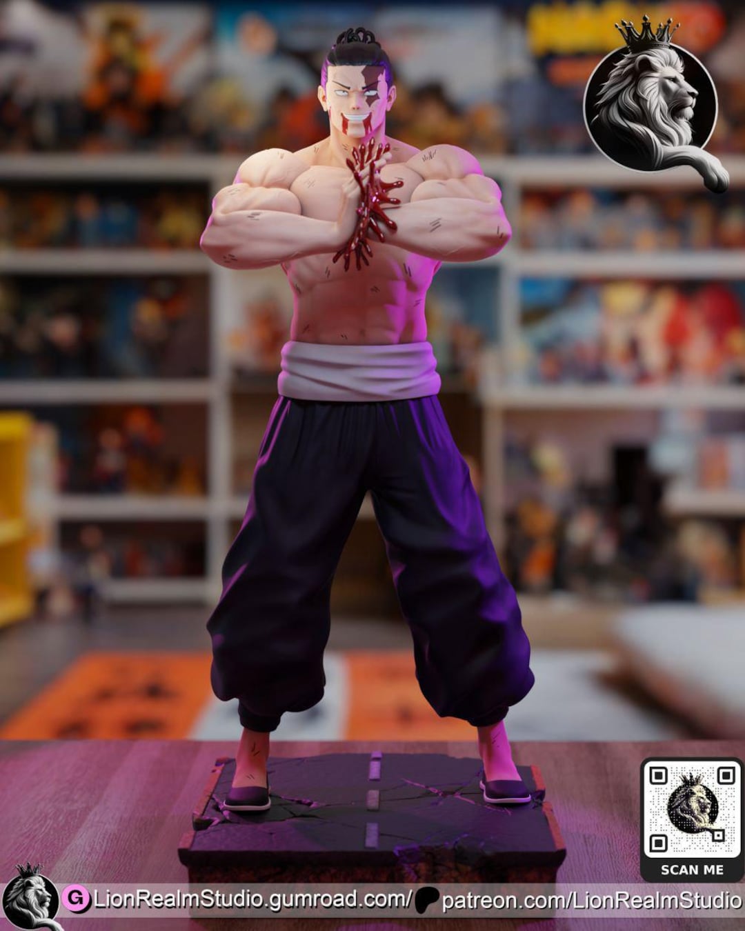 Aoi Todo - Jujutsu Kaisen Action Figure Printed in Resin With 3D ...