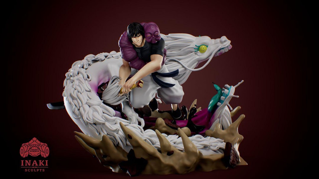 Toji Fushiguro - Jujutsu Kaisen Action Figure Printed in Resin With 3D ...