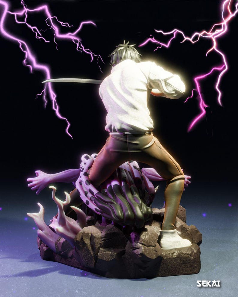 Yuta & Rika - Jujutsu Kaisen Action Figure Printed in Resin With 3D ...