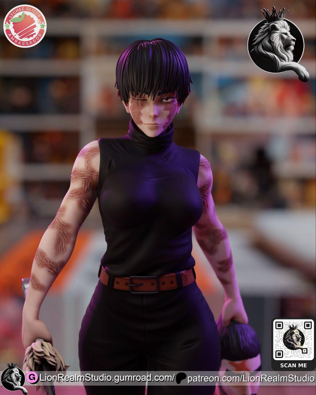Maki Zenin - Jujutsu Kaisen Action Figure Printed in Resin With 3D ...