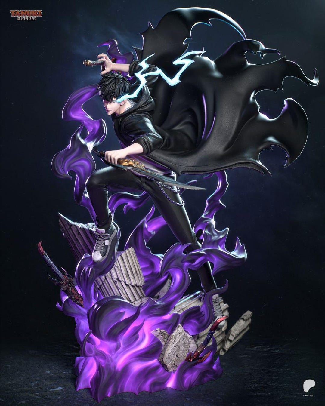Sung Jin Woo- Solo Leveling Action Figure Printed in Resin With 3D ...