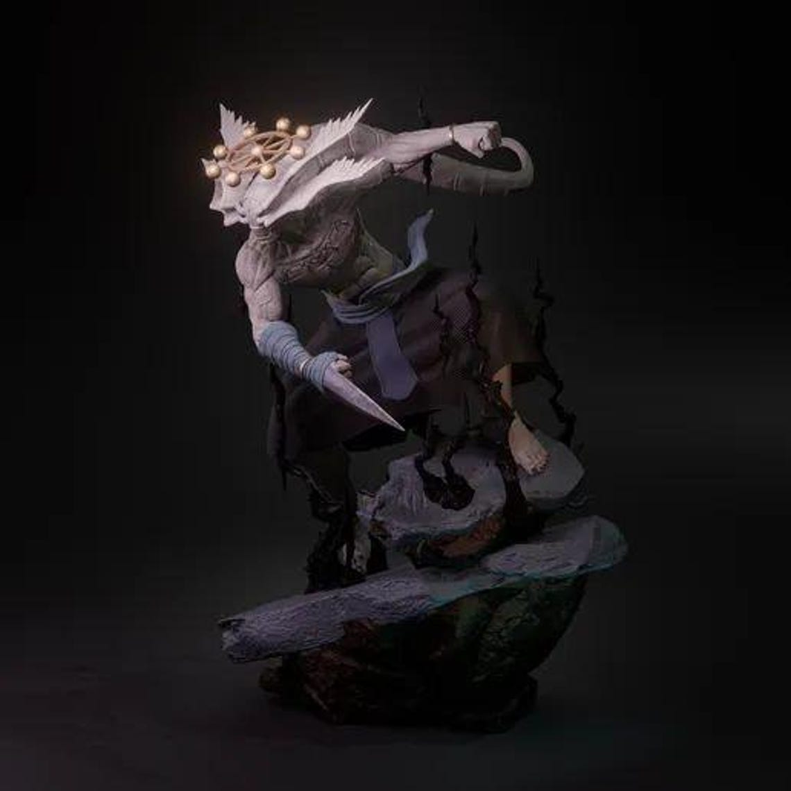 Mahoraga - Jujutsu Kaisen Action Figure Printed in Resin With a 12K 3D ...