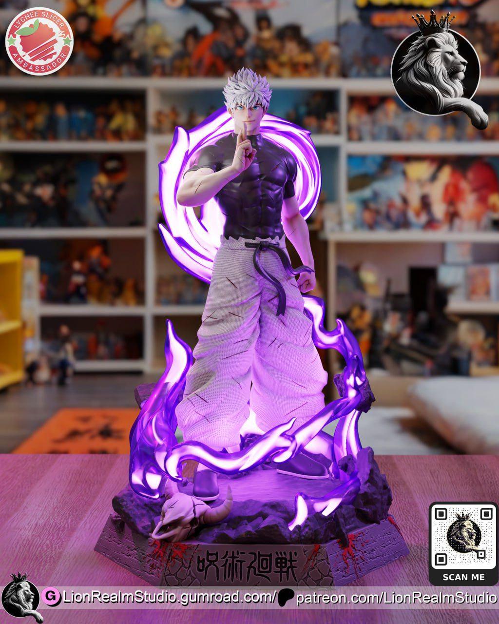 Satoru Gojo - Jujutsu Kaisen Action Figure Printed in Resin With 3D ...