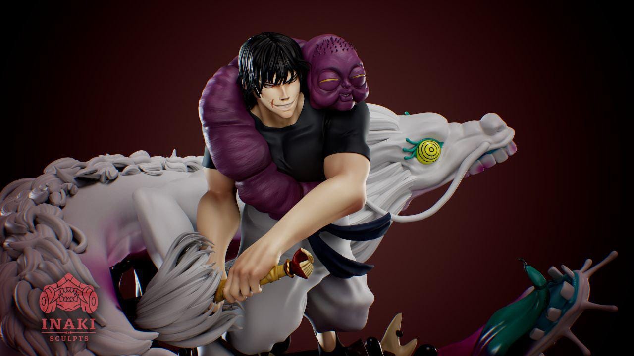 Toji Fushiguro - Jujutsu Kaisen Action Figure Printed in Resin With 3D ...