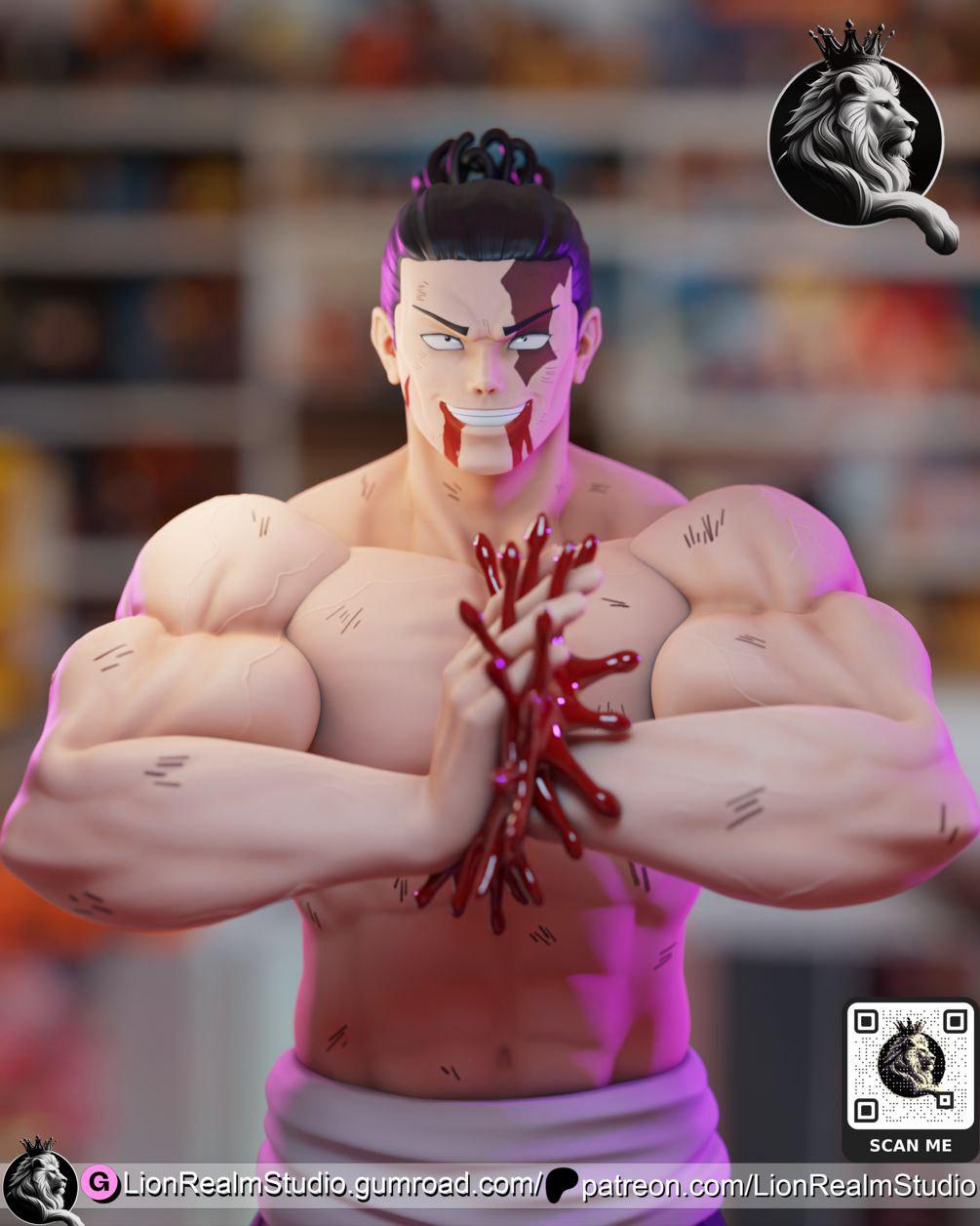Aoi Todo - Jujutsu Kaisen Action Figure Printed in Resin With 3D ...
