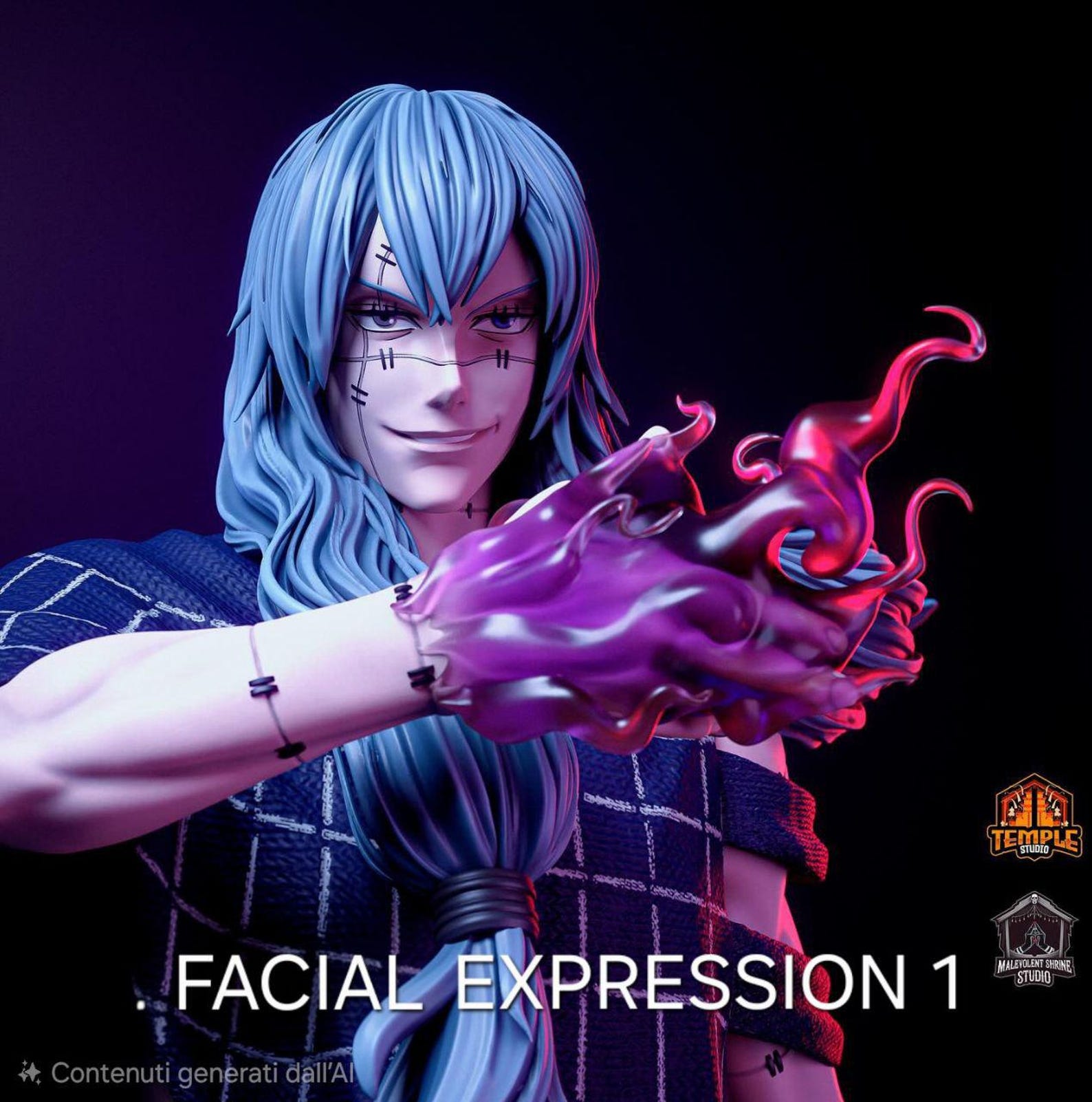 Mahito - Jujutsu Kaisen Action Figure Printed in Resin With 3D Printer ...