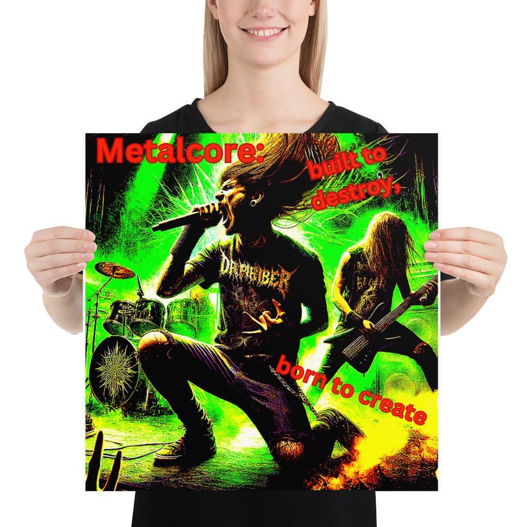 Metalcore Band Poster - Etsy