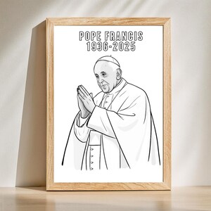 Pope Francis Colouring Pages for Kids, in Loving Memory of Pope Francis ...