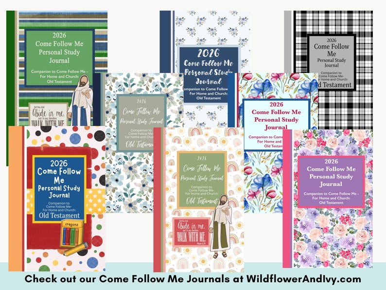 2026 Come Follow Me Personal Study Journal (6x9 Paperback) - Etsy