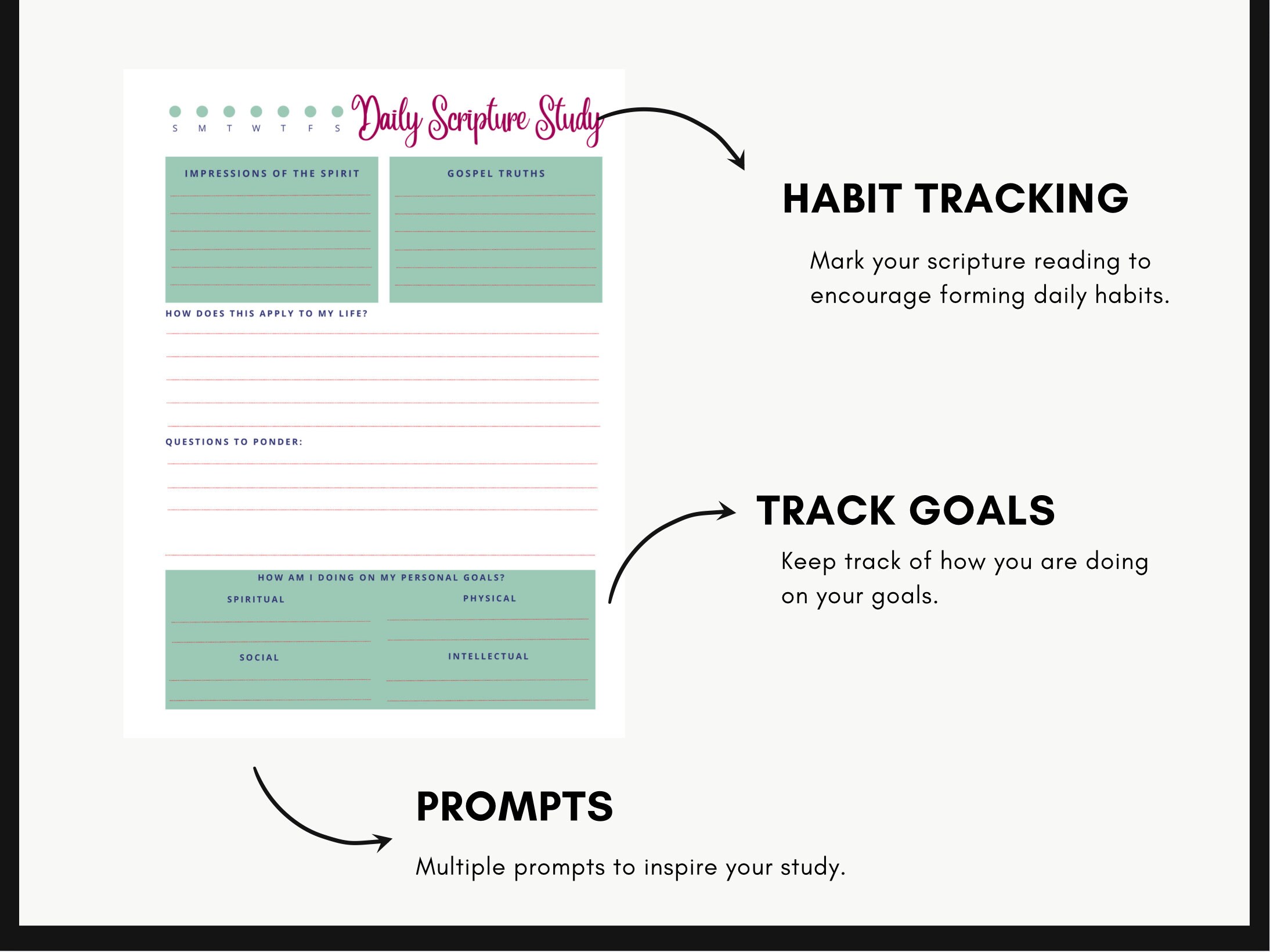 PRINTABLE 2024 Come Follow Me Personal Study Journal for Young Women ...