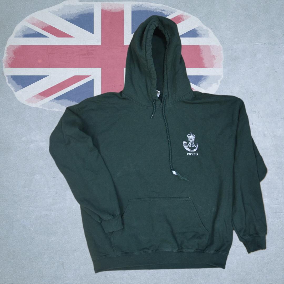 Vintage Men's Dark Green Kangaroo Hoodie, British Army Clothing ...