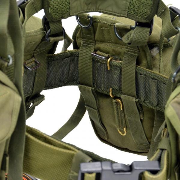 British Army Tactical Chest Rig Olive Yoke DPM, 4 Pouches, Adjustable ...