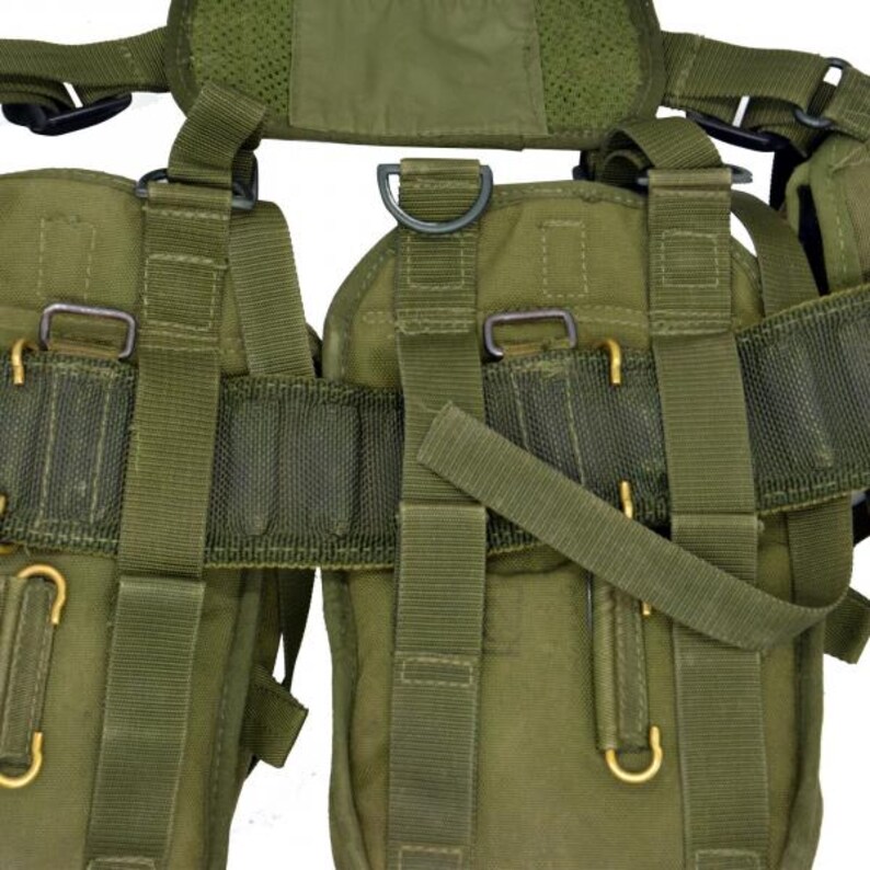 British Army Tactical Chest Rig Olive Yoke DPM, 4 Pouches, Adjustable ...