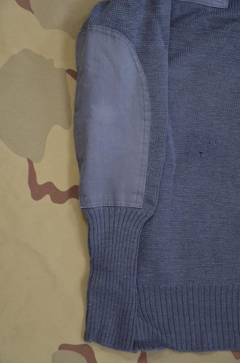 Original RAF V-neck Military Sweater Grade II 80% Wool, Reinforced ...