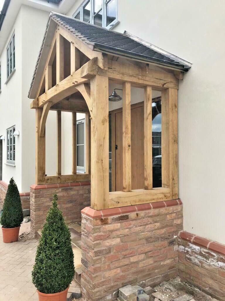 Handmade Solid Oak Porch Canopy Kit - the Broadway - 1200mm Depth - Etsy UK