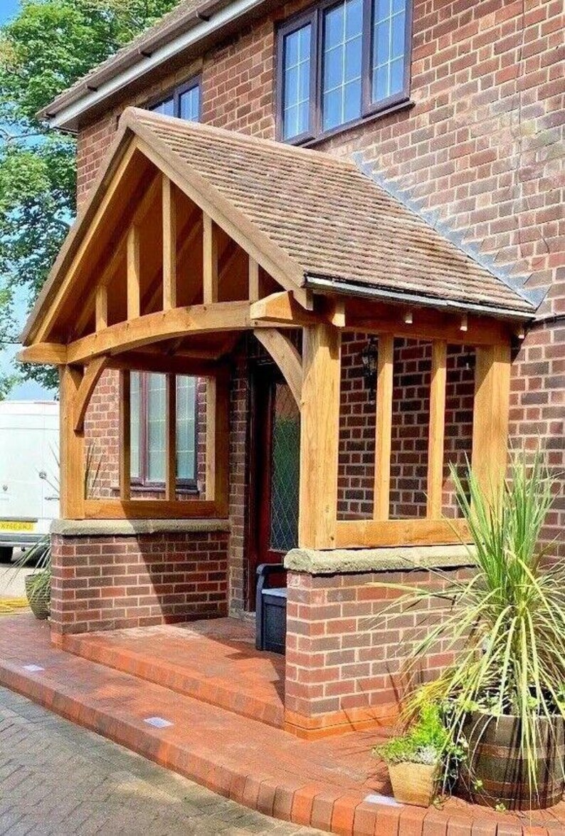 Oak Porch - Model 'the Stroud' - Hand Made in UK - Chunky Oak Porch ...
