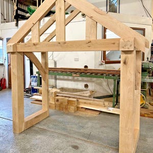 Solid Oak Porch Canopy Kit: Chunky 2200mm Entrance - Etsy UK