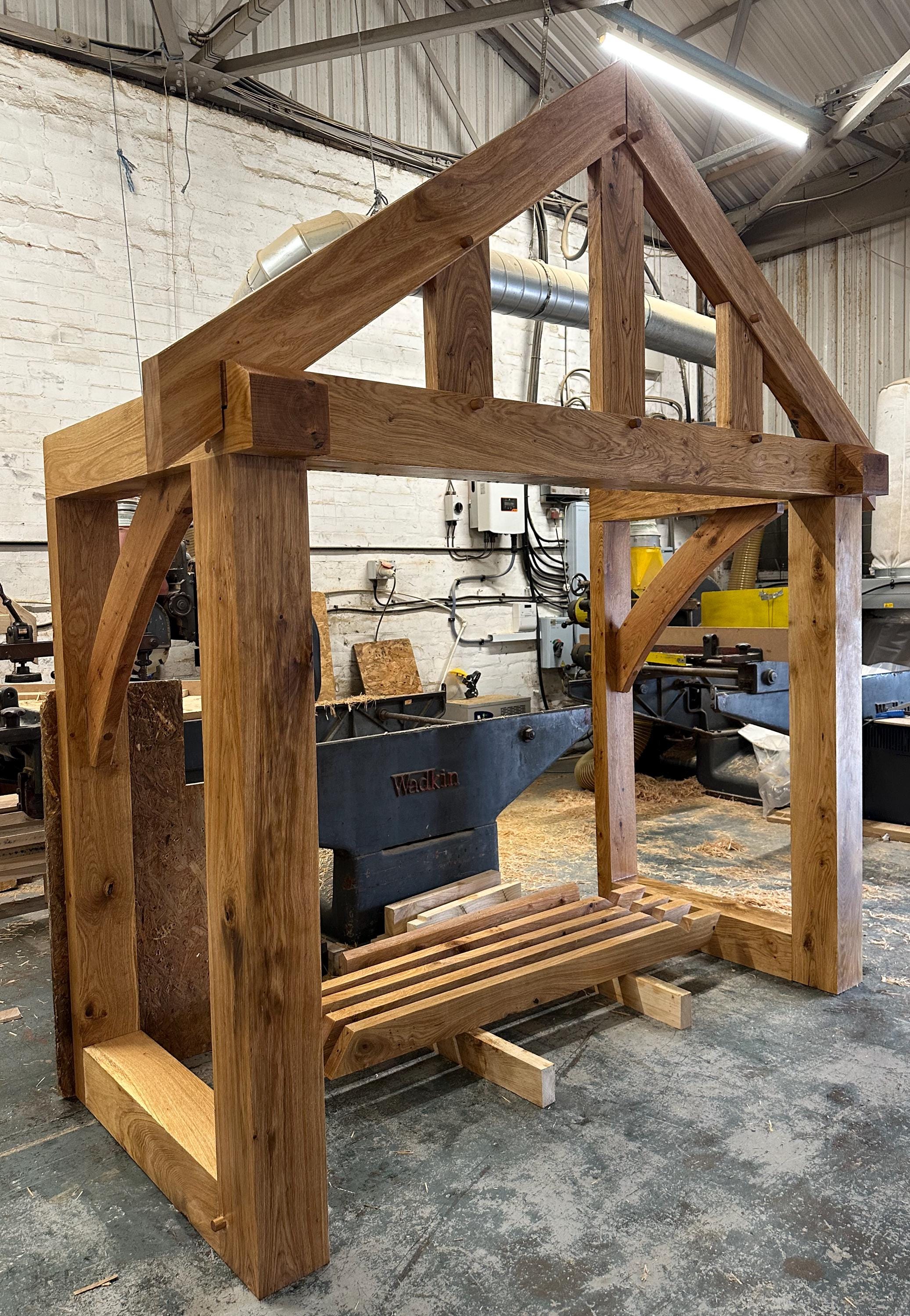 Solid Oak Porch Canopy Kit: Chunky 2200mm Entrance - Etsy UK