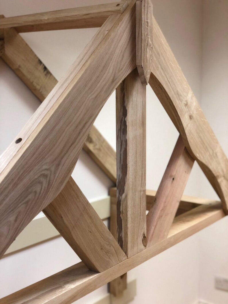 Pre Assembled Solid Oak Canopy Porch Kit - Wall Mounted Including ...