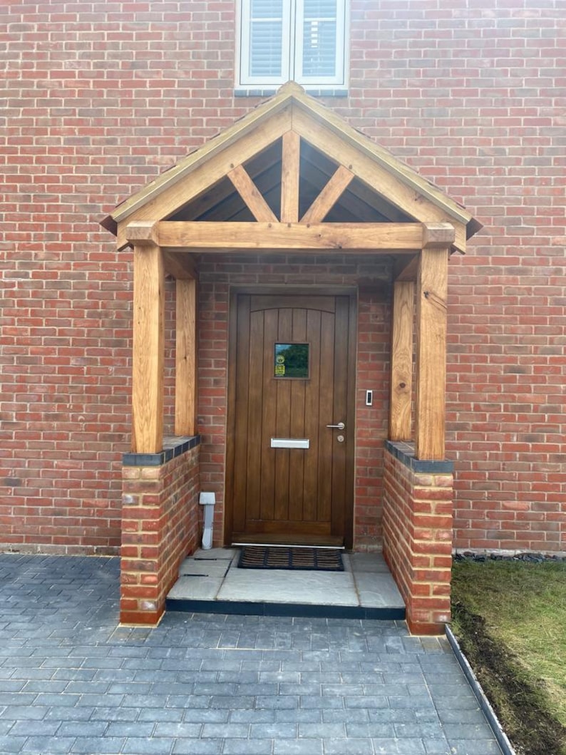 Handcrafted Solid Oak Porch Frame Kit - THE TELFORD - Easy DIY Build - Etsy UK