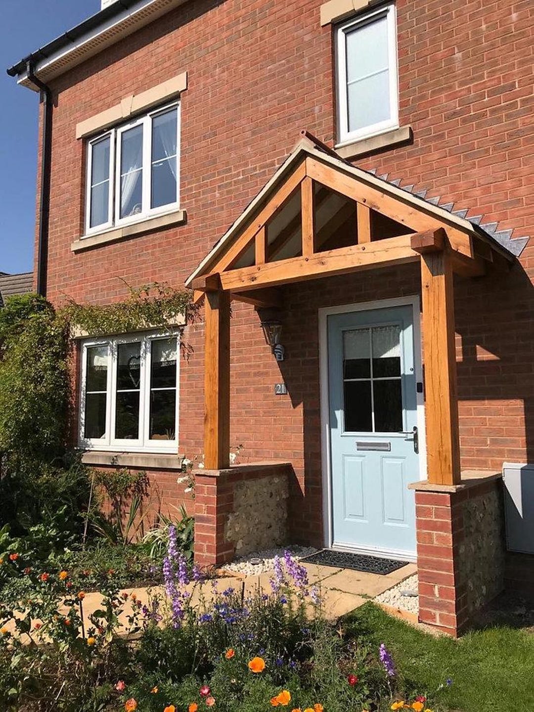 Oak Porch - Model 'the Worcester' - UK Made - Oak Storm Porch - Bespoke ...