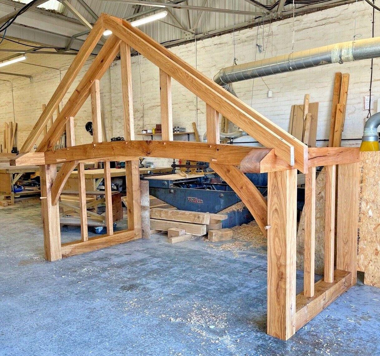 Oak Porch - Model 'the Stroud' - Hand Made in UK - Chunky Oak Porch ...