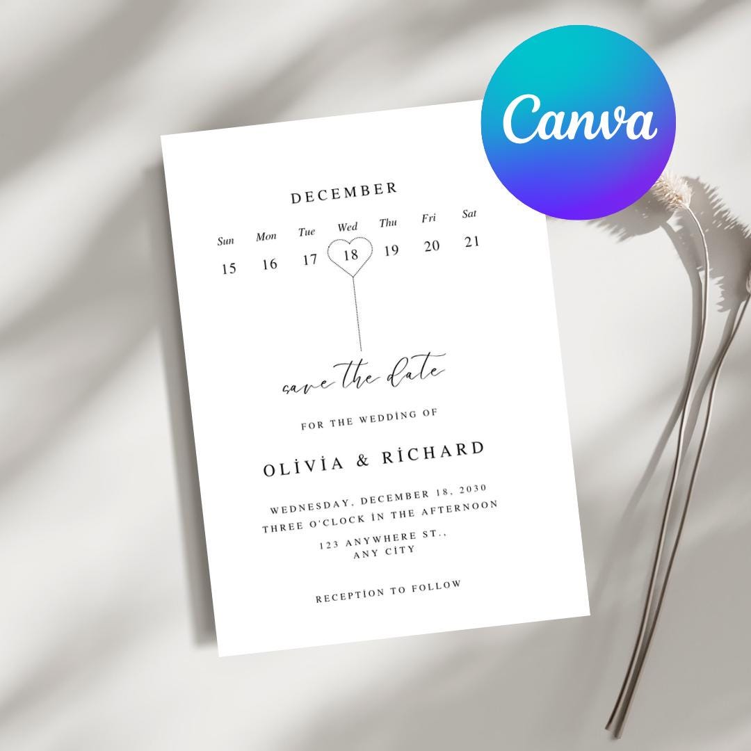 Unique and Personal Wedding Invitation Edit & Download Now - Etsy