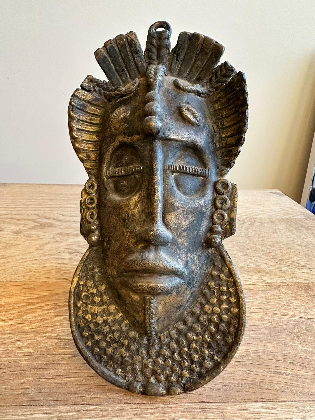 Benin Bronze Mask – African Art Masterpiece - Etsy