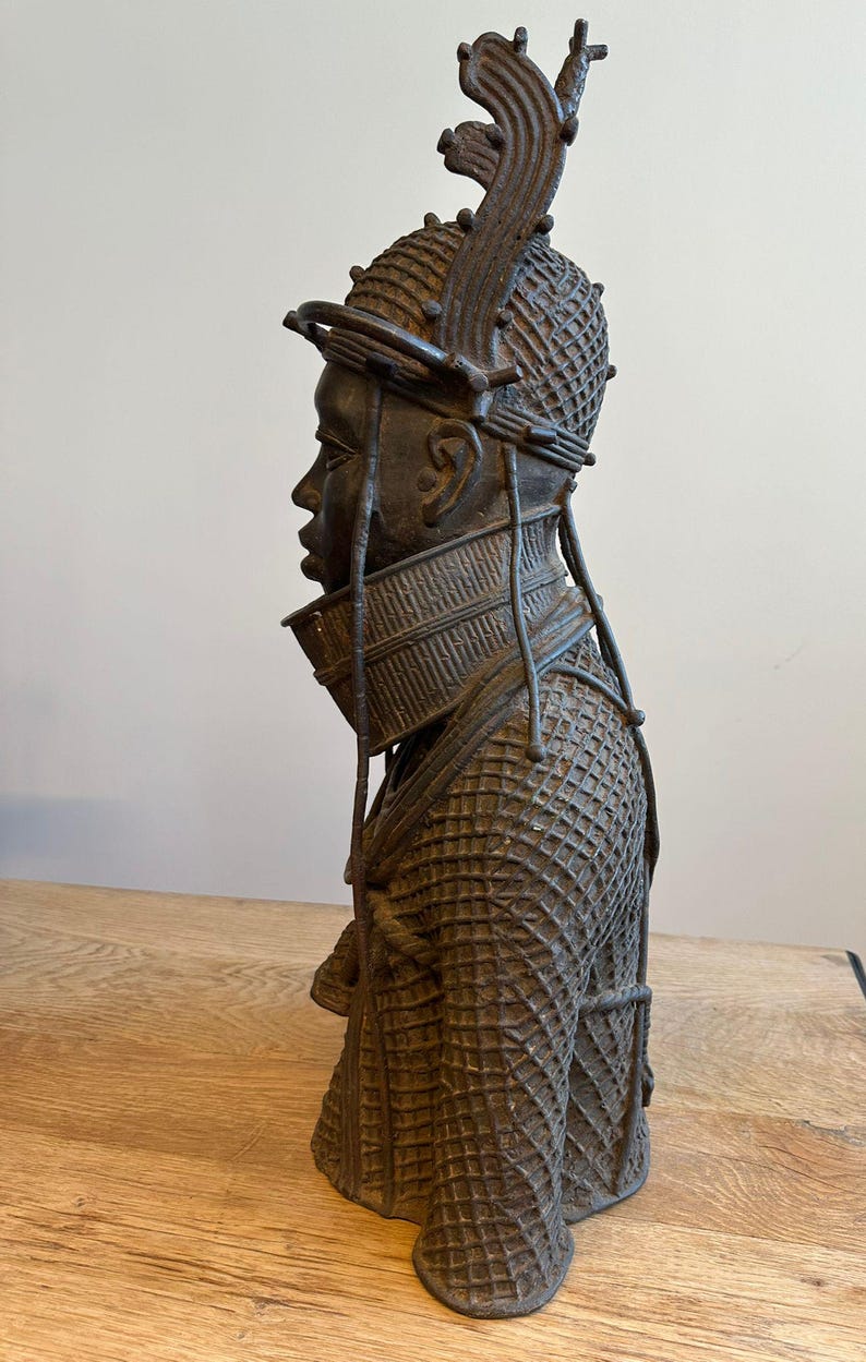 Benin Bronze Figure - African Art Collectible - Etsy