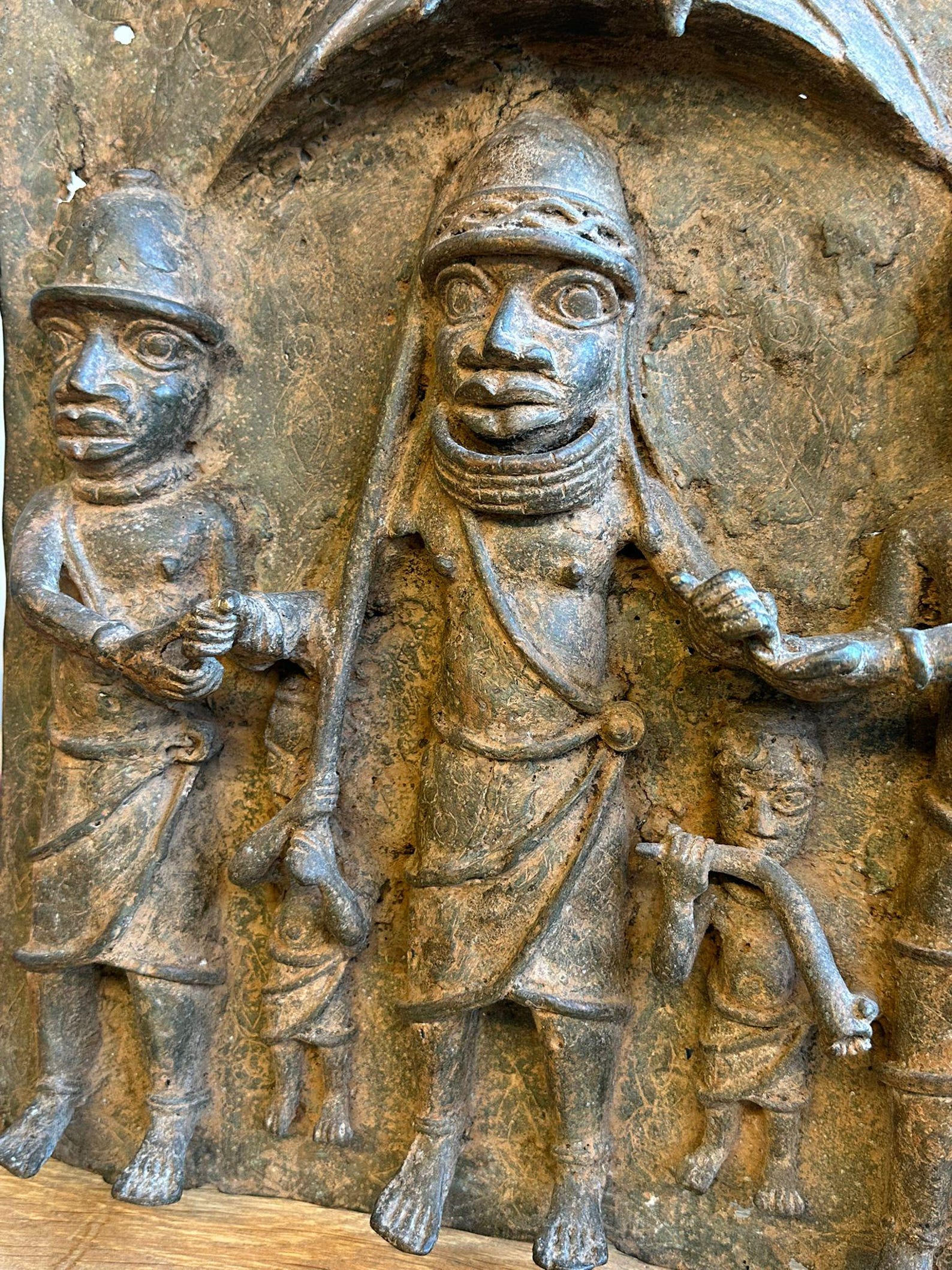 Benin Bronze Plaque – Royal Court Scene - Etsy